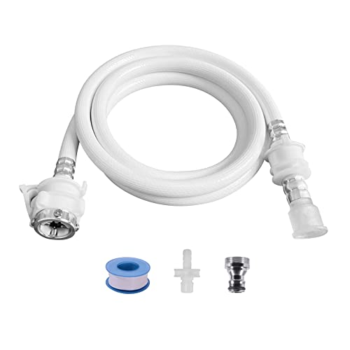 portable washing machine hoses, Suitable for Twin Tub washing machine, mini washing machine,(quick connect) (PVC, 6.56FT/2 Meters)