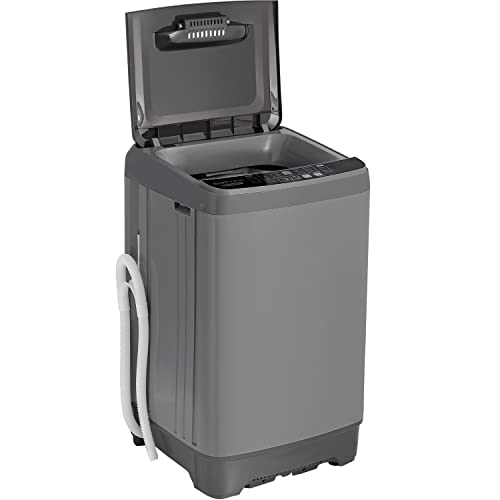 Deco Home Fully Automatic Portable Washing Machine, 1.8 cu. ft, 16lb Capacity, 10 Smart Cleaning Programs, Water Inlet and Drain Pump