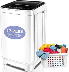 nictemaw portable washing machine 17.7lbs capacity full-automatic portable washer and dryer combo with 10 programs and 8 water level selections 1.9 cu.ft compact washer for apartments, home, dorms, rv