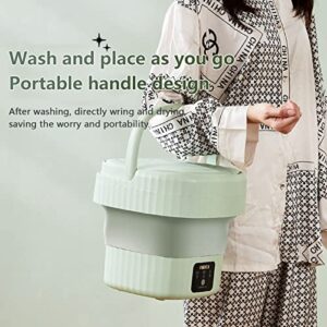 Portable washing Machine,Folding Mini Washing Machine Sterilization Drying Washing Machine for Baby Clothes, Underwear or Small Items, Apartment, Dorm, Camping, RV Travel laundry