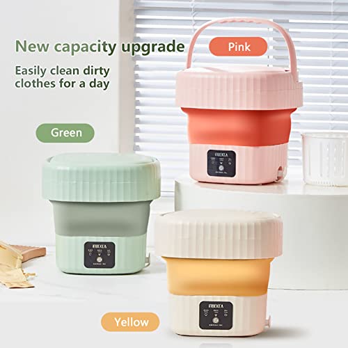 Portable washing Machine,Folding Mini Washing Machine Sterilization Drying Washing Machine for Baby Clothes, Underwear or Small Items, Apartment, Dorm, Camping, RV Travel laundry