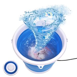 【upgraded version】10l portable mini washing machine, folding turbo washing compact ultrasonic turbine washer lightweight travel laundry washer usb powered camping apartments dorms