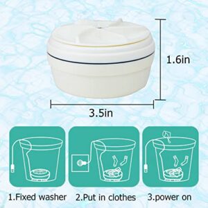 Mini Washing Machine Ultrasonic Turbine Washing Machine Portable Turbo Washer for Home Business Travel