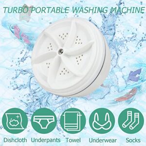 Mini Washing Machine Ultrasonic Turbine Washing Machine Portable Turbo Washer for Home Business Travel