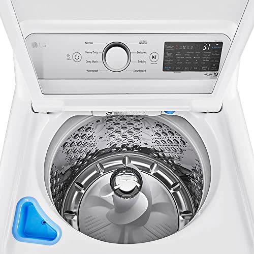 LG WT7405CW 5.3 Cu. Ft. White Top Load Washer with 4-Way Agitator & TurboWash3D Technology