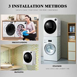 11Lbs 2.6 cu.f Electric Portable Clothes Dryer - LINKLIFE Portable Tumble Clothes Laundry Dryer, Stainless Steel Drum, Mechanical Control