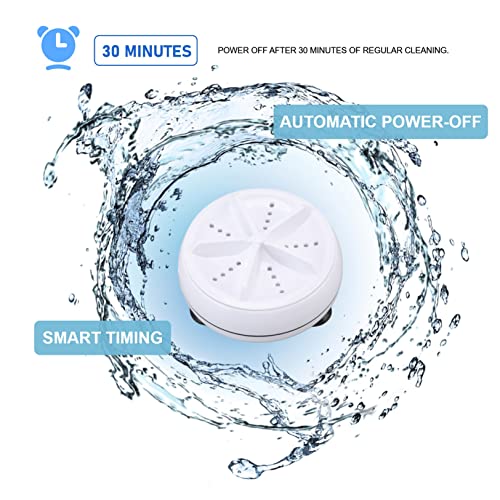 Mini Washing Machine,10W Multifunctional Turbo Washer USB Powered Machine Laundry Washer Travel Cleaner Cleaning Tool Portable Turbo Washing Machine for Cleaning Sock Underwear