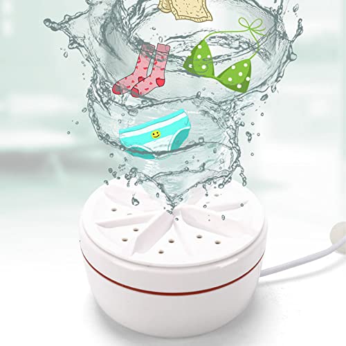 Mini Washing Machine, Portable Washing Machine Mini Washer Foldable Design Automatic Cycle USB Power Portable Washing Machine for Socks Underpant