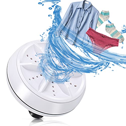 plplaaoo Portable Washing Machine, 3.5 x 3.5 x 2in Dryer Washer, Portable Laundry Machine, Compact Laundry Washer with USB Charging, Quite Mini Washer, Small Cleaning Machine for Underwear Socks