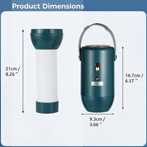 Homaisson Portable Clothes Dryer, 200-400W Multifunctional Small Dryer with Big Clothes Bags and Warm Shoe Expansion Tube for Travel Home Laundry