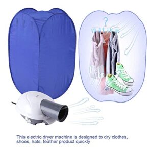 Portable Clothes Dryer Foldable 800W Electric Clothing Drying Machine Fast Garment Dryer Heater with Air Hot Pump for Home Travel Quick Laundry Drying