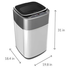 Farberware Professional FCW10BSCWHA 1.0 Cu. Ft. Portable Clothes Washer with 7-lb Load Capacity, Silver & Chrome