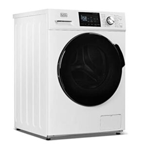 BLACK+DECKER Front Load Washer, 2.7 Cu. Ft. Compact Washing Machine with LED Display & 16 Cycles