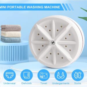 U00GKLTL Mini Portable Washing Machine,Mini Dishwashers Ultrasonic Turbo Disinfection with USB,Suitable for Home, Business, Travel, College Room, RV, Apartment（Send Storage Box）