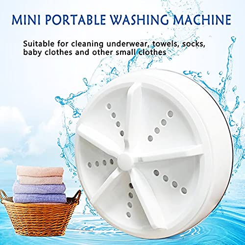 AOAUTO 24W Mini Portable Washing Machine Ultrasonic Turbo Washer for Travel Business Trip and College Room, 3 In 1 Portable Washing Machine with USB