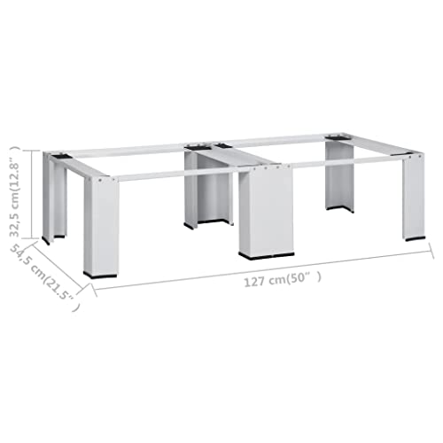 CHARMMA Double washing machine stand,laundry pedestal for washer and dryer without drawer,Raises Your Washer & Dryer,stand steel,Stand Heavy Duty up 440 lb(200kg)