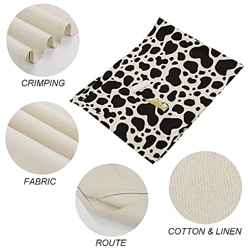 Cow Print Texture Pattern Washing Machine Dryer Top Cover Refrigerator Fridge Dust-Proof Cover with Storage Pockets Bags Sunscreen Cover Kitchen Christmas Decor