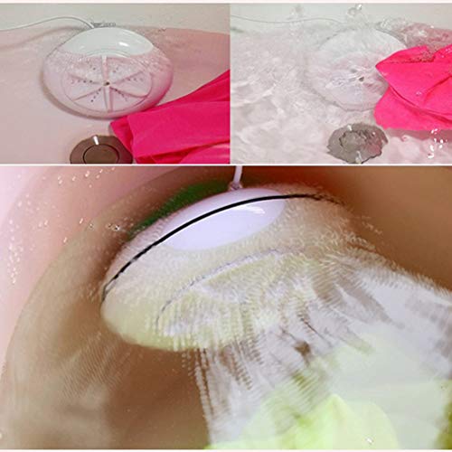 Mini Ultrasonic Washing Machine Portable Turbo Personal Rotating Washer Convenient Travel Home Business Travel Usb(B)