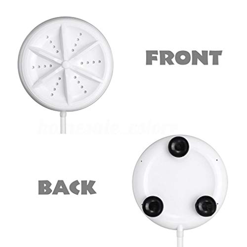 Mini Ultrasonic Washing Machine Portable Turbo Personal Rotating Washer Convenient Travel Home Business Travel Usb(B)