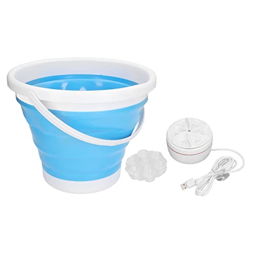 Pssopp Portable Bucket Washer, Foldable Mini Laundry Machine Portable Washing Machine USB Powered Mini Foldable Washer for Baby Clothes Socks Underwear