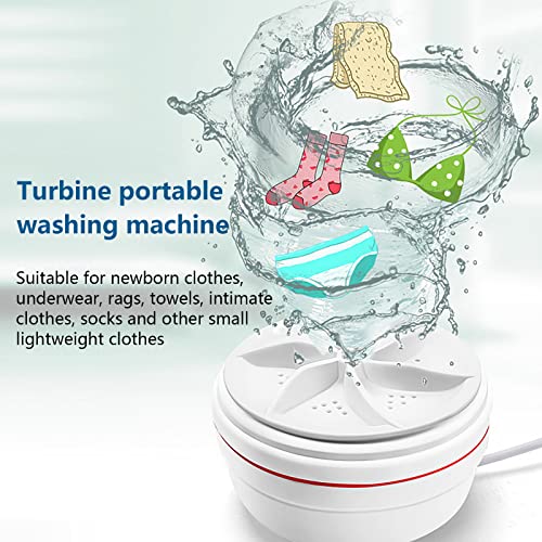 Mini Washing Machine, Portable Washing Machine With USB, Turbo Washing Machine, 3.82×3.82×2.24in, for Home, Business, Travel, College Room, Apartment