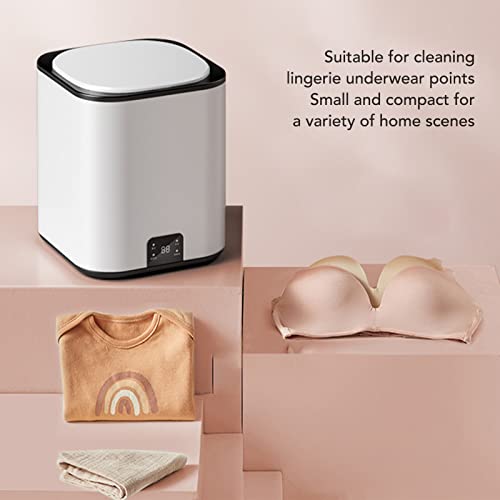 Portable Washing Machine, 4L 20W Compact Small Washer Washing Machine with Digital Panel 10 Minutes Intelligent Underwear Washer for Apartment, Laundry, Camping, RV, Travel