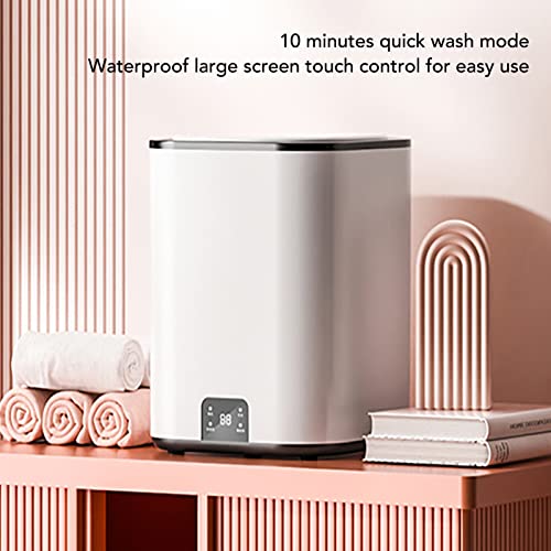 Portable Washing Machine, 4L 20W Compact Small Washer Washing Machine with Digital Panel 10 Minutes Intelligent Underwear Washer for Apartment, Laundry, Camping, RV, Travel