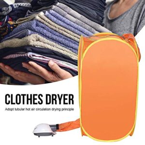 Junluck Clothes Dryer, 800W Portable Folding Electric Air Drying Clothes Dryer Clothing Dryer Heater Drying Rack Cover Laundry Clothes Dryer Heater for Home & Dorms(US)