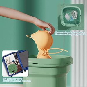 Foldable Mini Small Portable Washer,Portable Washer,and Dryer for Apartment Dorms,Camping,Travel,Gifts for Friends or Family (Green)