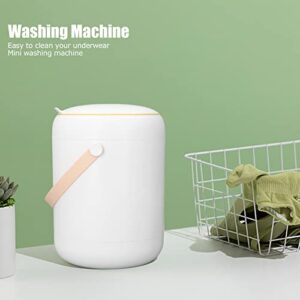 Arsor 3L Portable Washing Machine, Mini Sock Washer 15 Mins Auto Shutdown Compact Washer Easy to Use Camping Travel Spin Dryer for Underwear, Socks, Baby Clothes, Home, Apartments(White)