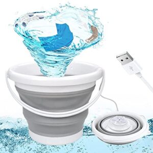 portable washing machine, mini washing machine ultrasonic turbine wash, mini portable washer for underwear, sock, baby clothes, travel, camping, dorm, rv, home foldable small portable laundry machine