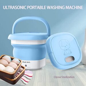 Two Portable Washing Machines - Foldable Mini Small Washer for Washing Baby Clothes, Underwear or Small Items, Suitable for For Apartment, Laundry, Camping, RV, Travel