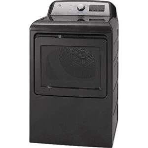 GE GTD84GCPNDG 27" Energy Star Front Load Gas Dryer with 7.4 cu. ft. Capacity 13 Cycles HE Sensor Dry and WiFi Connect in Diamond Gray