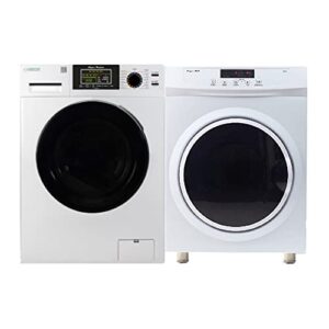 equator 110v laundry centre 1.9 cf 1400rpm washer+vented 3.5cf sensor/refresh dry