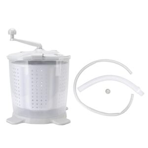 Washing Maching, Hand Crank Washing Machine Manual Washer with Detachable Wash Basket Portable Washing Maching 1200rpm Rotating Speed & Fast Dehydration Easily Washer for Dormitory Apartment Camping