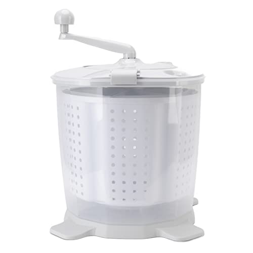 Washing Maching, Hand Crank Washing Machine Manual Washer with Detachable Wash Basket Portable Washing Maching 1200rpm Rotating Speed & Fast Dehydration Easily Washer for Dormitory Apartment Camping