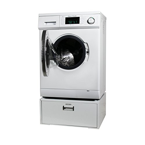 Equator Ver 2 Pro 24" Combo Washer Dryer Vented/Ventless 1200 RPM+Pedestal White