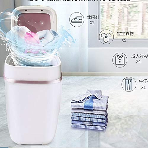 ZLXDP 5kg Shoes Washer Machine Mini Single Tube Washer and Dryer Machine for Shoes Clothes Dual-use Clothes Washer Shoes Cleaner 220V (Color : Gray)