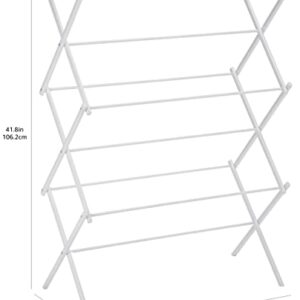 Pyle XPB20-288S PYRPUCWM22 Compact & Portable Washer & Dryer, 0, White and Amazon Basics Foldable Laundry Rack for Air Drying Clothing - 41.8" x 29.5" x 14.5", White