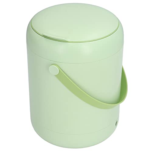 Portable Washer, Mini Washing Machine, Intelligent Underwear Washer 3L Capacity US Plug 100 240V For Small Clothes Like Socks, Undergarments Etc(Green)