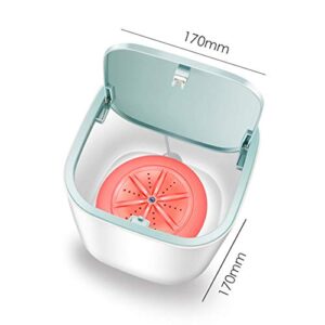 Baoer Portable Washing Machine,Folding Fully Automatic Laundry Machine, Ultrasonic Electric Washing Machine USB Charging Mini Tabbletop Clothes Washing White