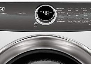 Electrolux EFMG527UIW 27 Inch Gas Dryer with 8 cu. ft. Capacity, 8 Dry Cycles, 5 Temperature Settings, in White