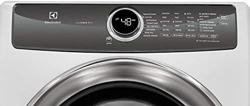 Electrolux EFMG527UIW 27 Inch Gas Dryer with 8 cu. ft. Capacity, 8 Dry Cycles, 5 Temperature Settings, in White