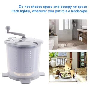 Andarm Mini Portable Washing Machine, 2 in 1 Hand Operated Cranking Mini Washer Dryer Manual Non Electric, Compact Washing Machine Spin Dryer for Apartments Dormitory Camping