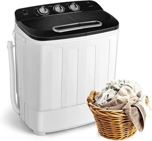 mamahome df-x3608-black mini washing machine, xpb36-1208-black, black