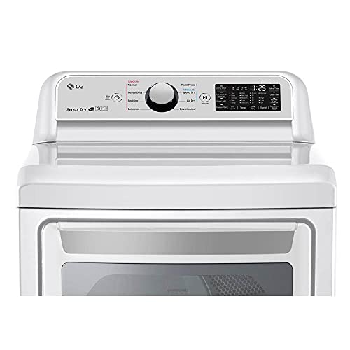 LG DLE7300WE 7.3 cu. ft. Smart Wi-Fi Enabled Electric Dryer with Sensor Dry Technology