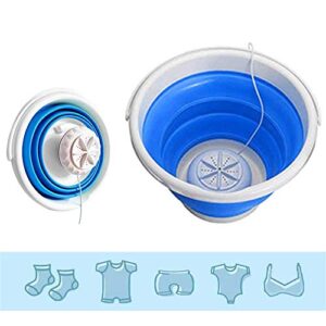 mini washing machine with foldable tub portable personal rotating ultrasonic turbines washer usb convenient laundry for travel home business trip