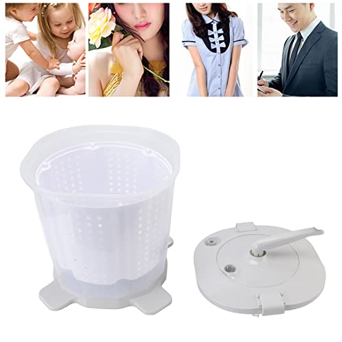 Manual Washing Machine, Non Electric Portable Compact Hand Powered Mini Washing Machine, Washer and Spin Dryer, Hand Crank Clothes Washer for Dorms, Apartments, Camping