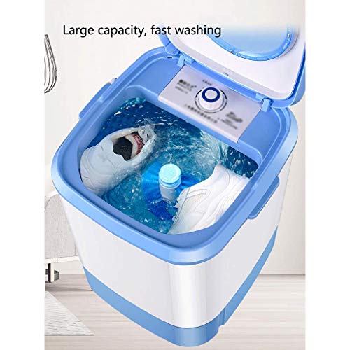 Zzmop Portable Clothes Washing Machine,Mini Smart Semi-Automatic Shoes Washer,3 Modes,Washing Capacity 6.5KG,for Camping Apartments Dorms RV Home