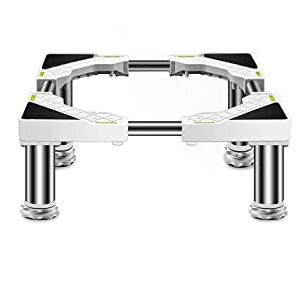 Washing Machine Base Stand, with 4 Heavy Duty Adjustable Feet Hight 10-13cm, Universal Multi-functional Base Holder for Dryer Refrigerator Furniture Washing Machine, Max Load 550LB (4legs-Hight10cm)